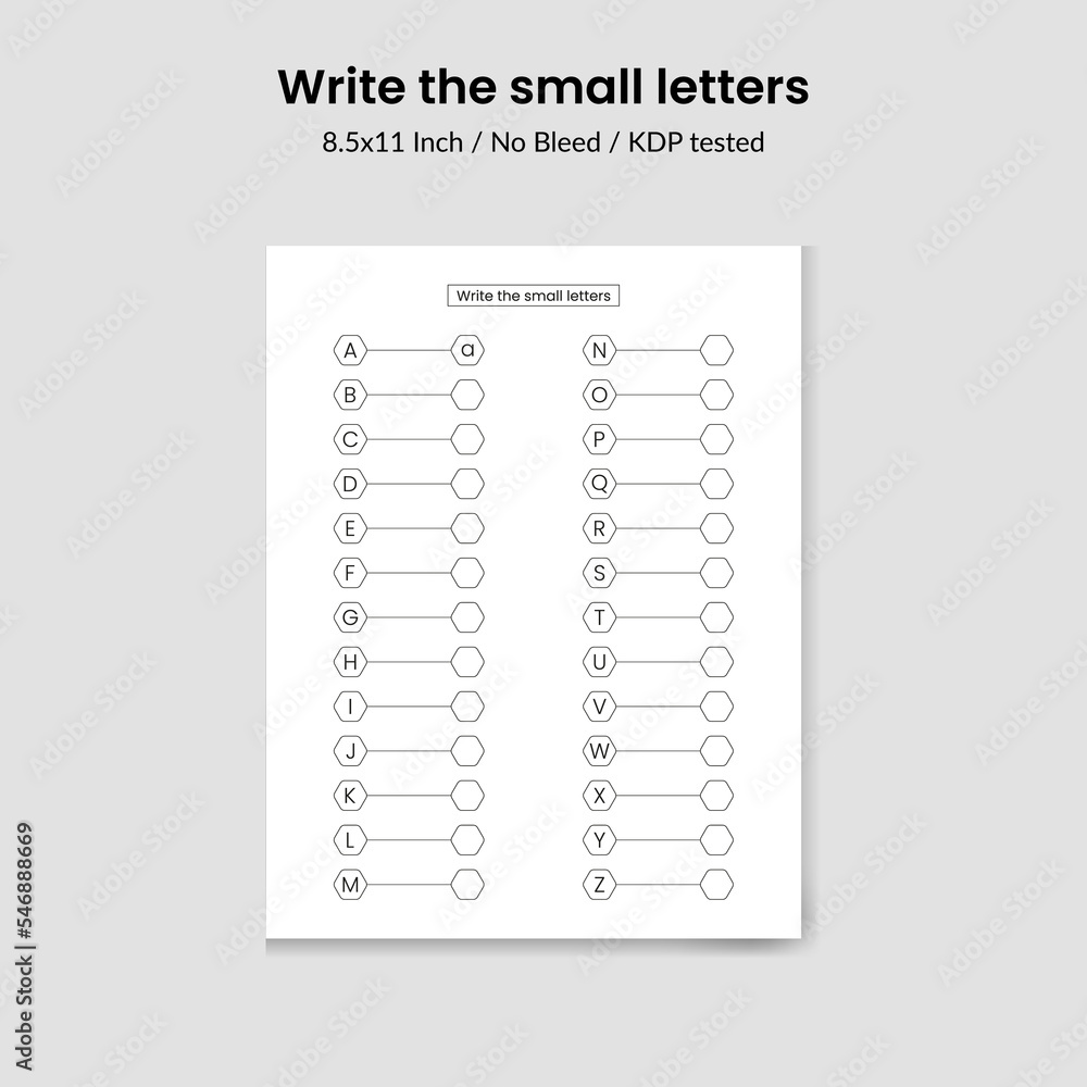 Write the small letters.Worksheet for preschool,kindergarten kids to ...