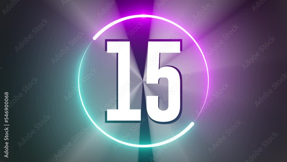 Film Vintage countdown number. Movie film strip with countdown number ...