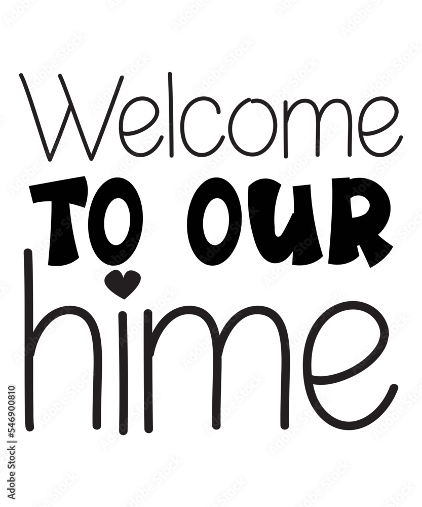 Welcome svg bundle hand lettered | welcome sign svg | welcome to our ...