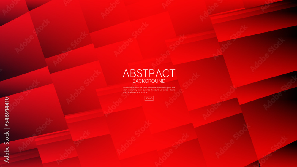 Red abstract background, polygon vector, Geometric vector, Minimal ...