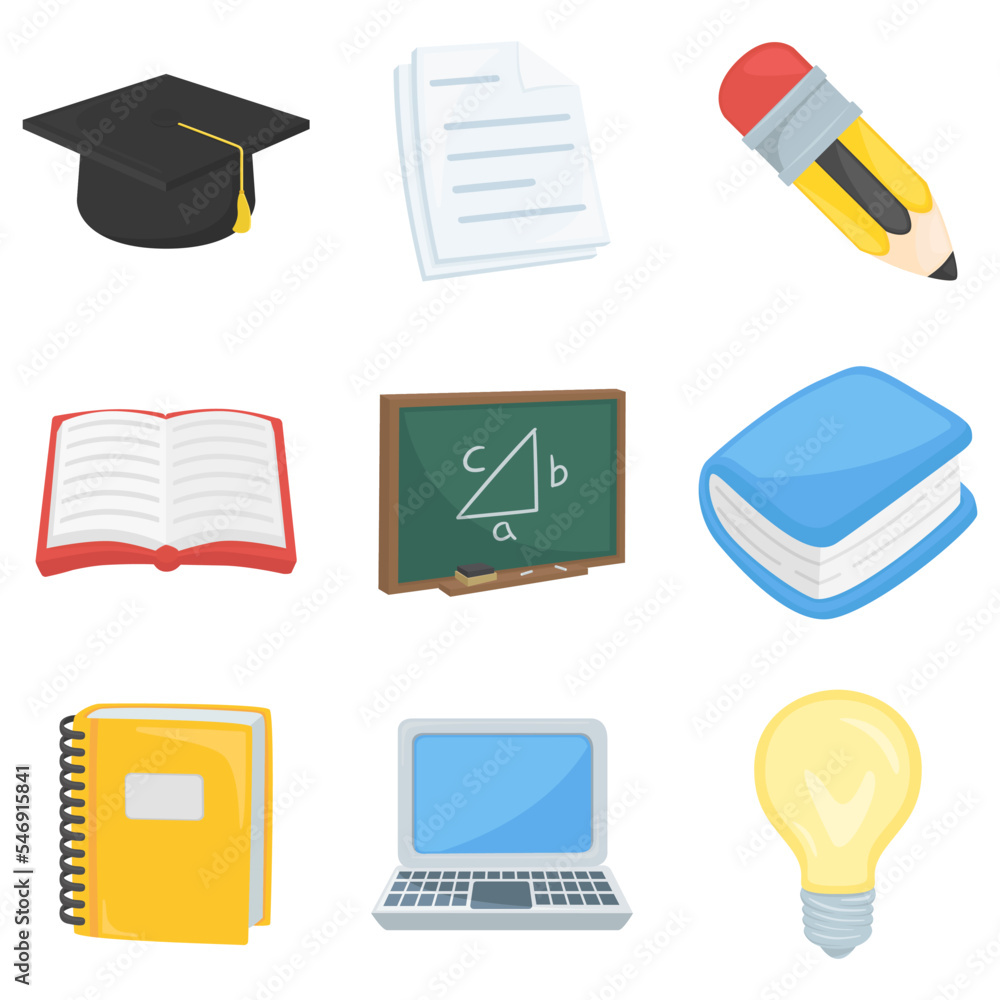 Study Sign Emoji Icon Illustration. Learning Vector Symbol Emoticon ...
