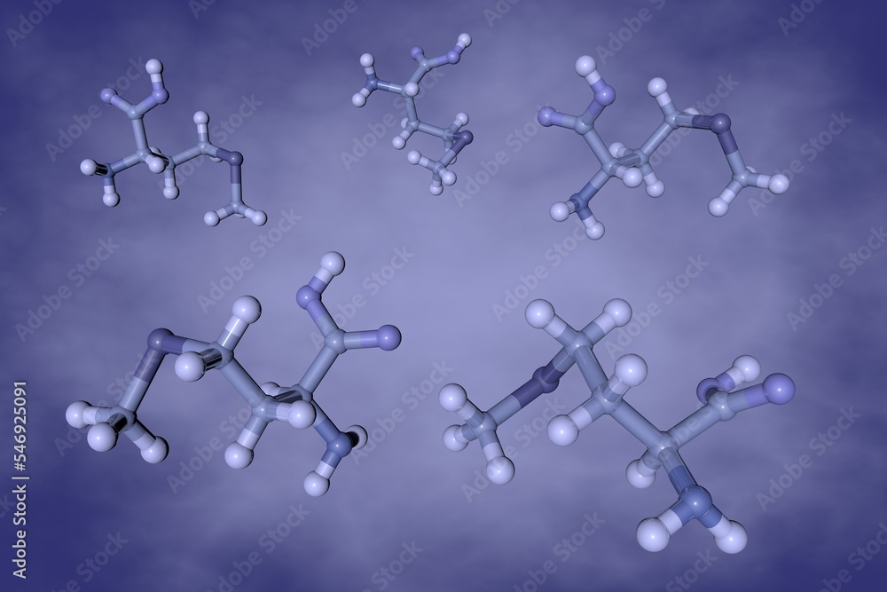 Methionine, an essential amino acid used in the biosynthesis of ...