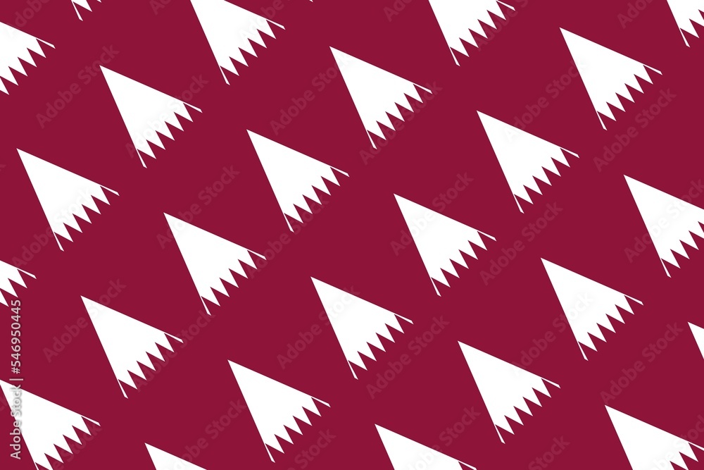 Geometric pattern in the colors of the national flag of Qatar. The ...