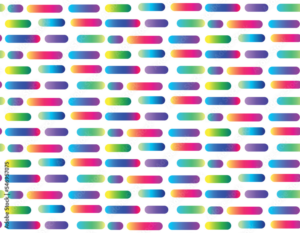 Seamless rainbow geometric lines pattern. vector design. cute ...