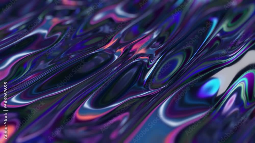 Creative 4k Motion design of 3d background with Neon Colors and Liquid ...