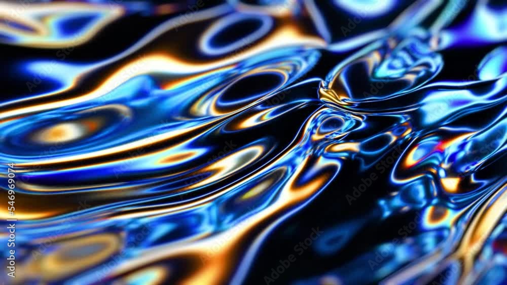 Creative 4k Motion design of 3d background with Neon Colors and Liquid ...