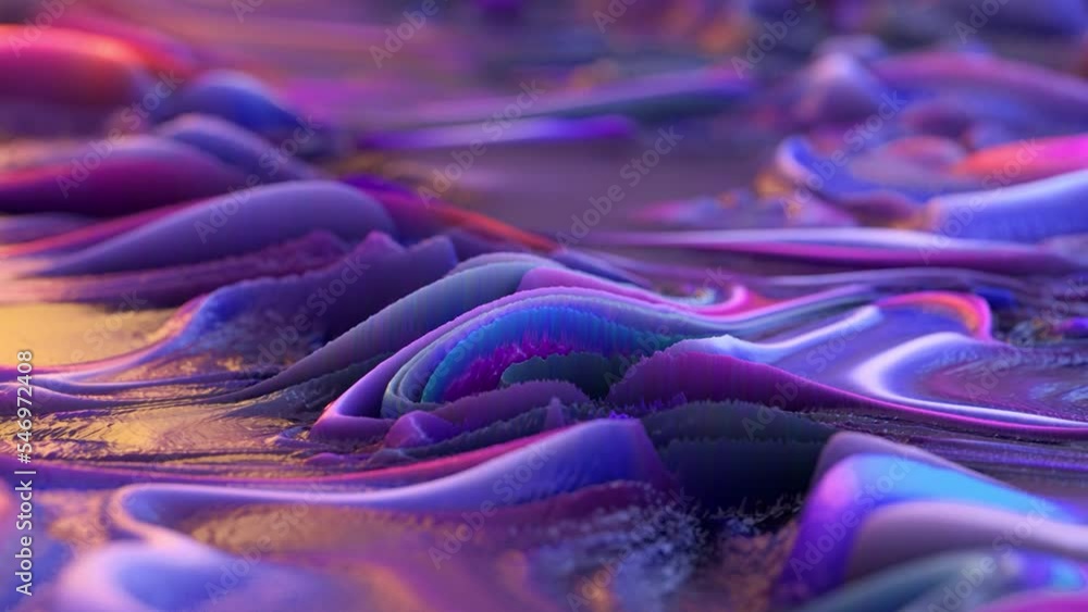 Creative 4k Motion design of 3d background with Neon Colors and Liquid gradients . Neon colors ...