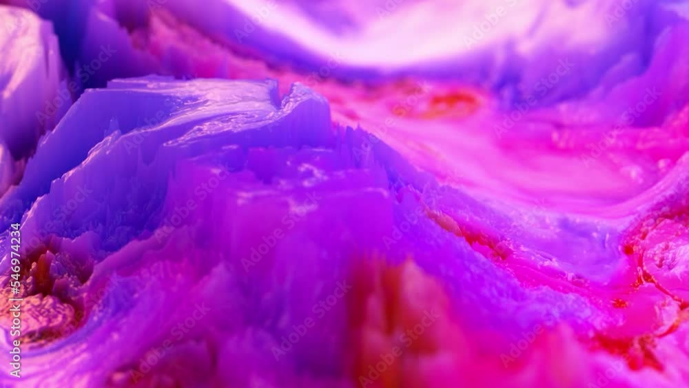 Vidéo Stock Creative 4k Motion design of 3d background with Neon Colors ...