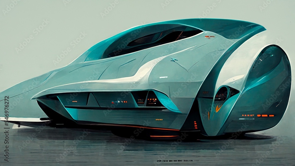 futuristic car render concept vehicle automotive industry render Stock ...