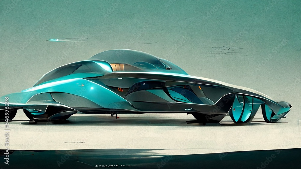 futuristic car render concept vehicle automotive industry render Stock ...