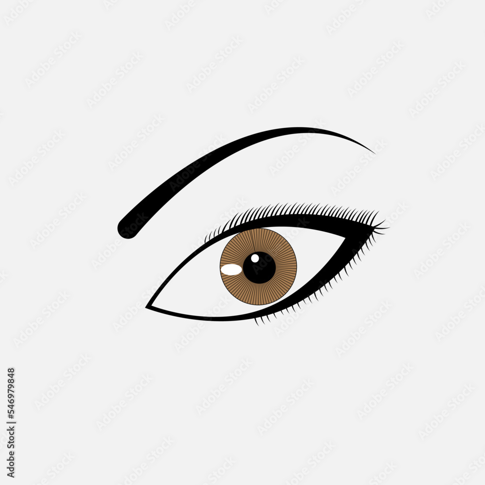 eye clip Art vector in illustrator Stock Vector | Adobe Stock