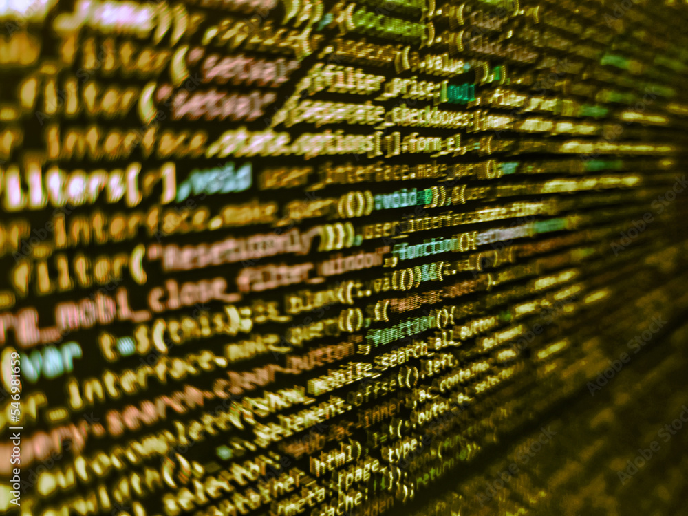Hi-tech modern screen of data, digits and chars on monitor. Concept ... Hi-tech modern screen of data, digits and chars on monitor. Concept ...