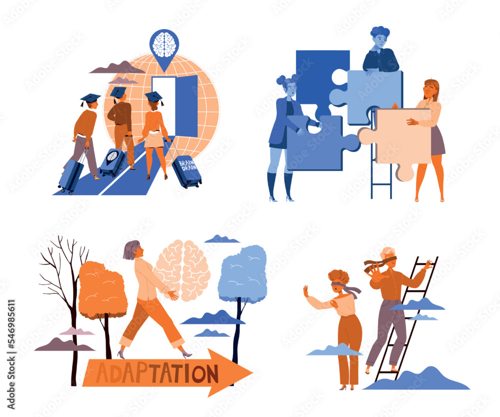 Mass Emigration with People Characters Adapting and Settling in New ...