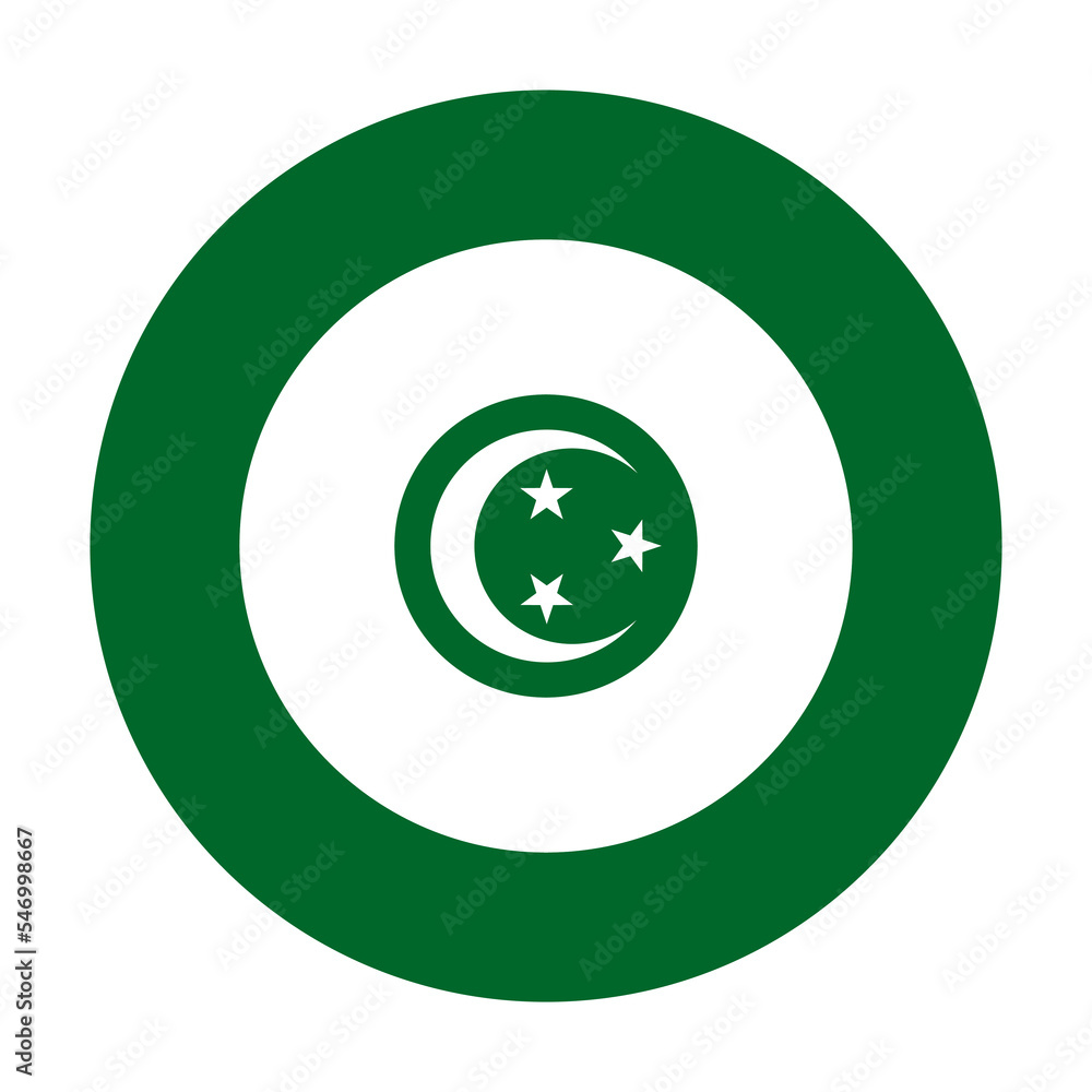 Circle badge roundel of Royal Egypt Air force flag vector illustration ...