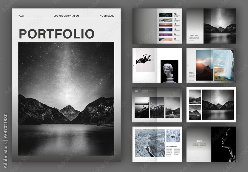Portfolio Layout Stock Template | Adobe Stock