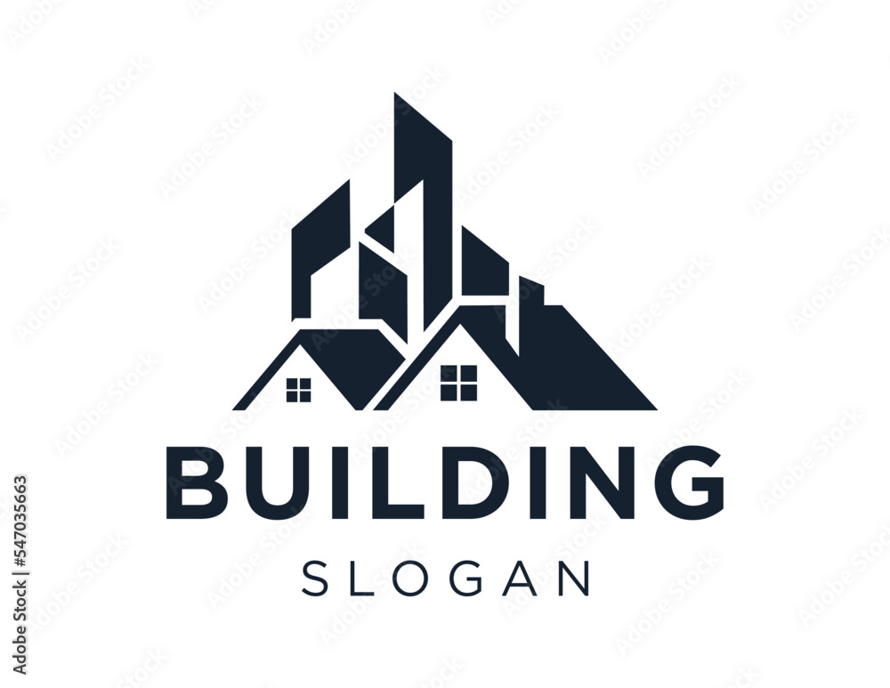 Logo about Building on a white background. created using the CorelDraw ...