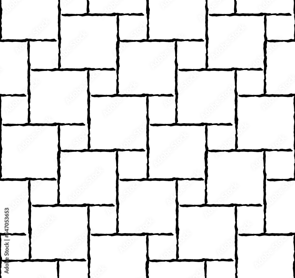 Simple repeating large and small square shapes geometric pattern in ...