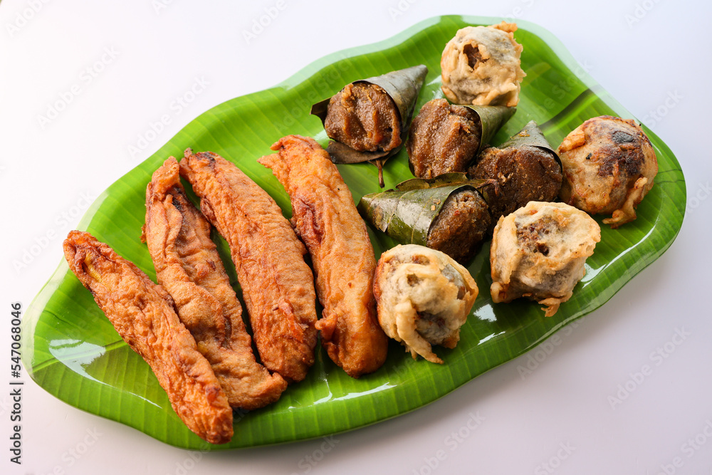Sukhiyan or Sugiyan banana fry pazham pori Ila Ada Sweet rice dumplings ...