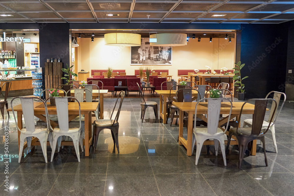 FRANKFURT, GERMANY - APRIL 07, 2016: inside of Frankfurt Airport ...