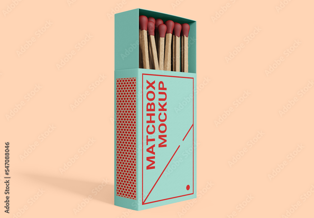 Matches Box Mock Up Isolated Stock Template | Adobe Stock