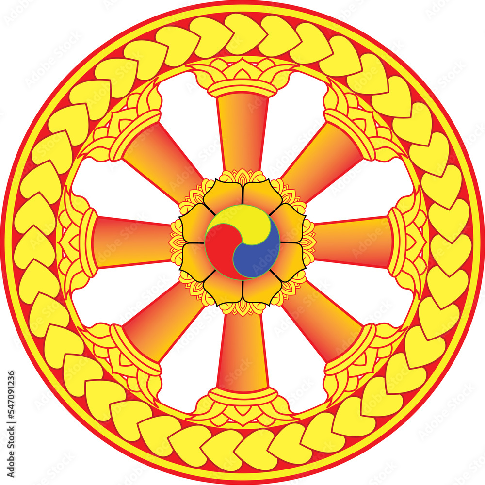 Buddhist Logo Lao art Stock Illustration | Adobe Stock