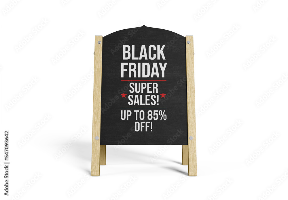 Street Promotion Board Mockup Stock Template | Adobe Stock