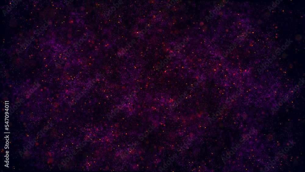 A starfield background of bright galaxy stars and particles in a ...