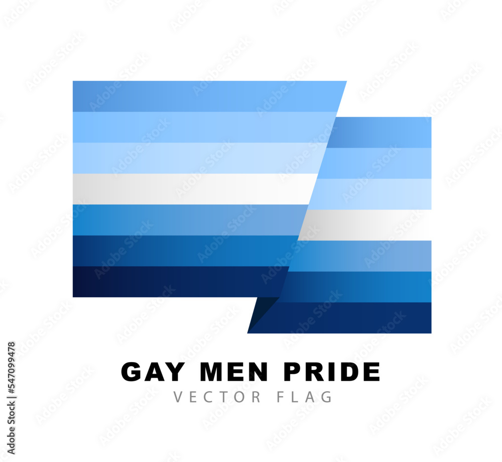 Gay men pride flag. A colorful logo of one of the LGBT flags. Sexual ...