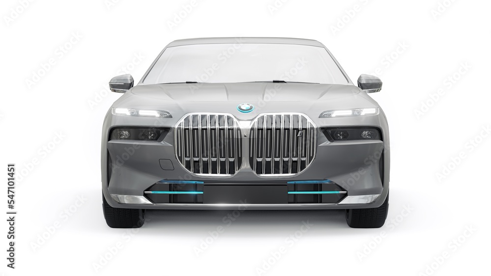 Berlin. Germany. November 17, 2022. BMW i7 2023. premium electric sedan ...
