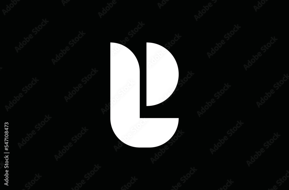 Minimal LP logo. Icon of a PL letter on a luxury background. Logo idea ...