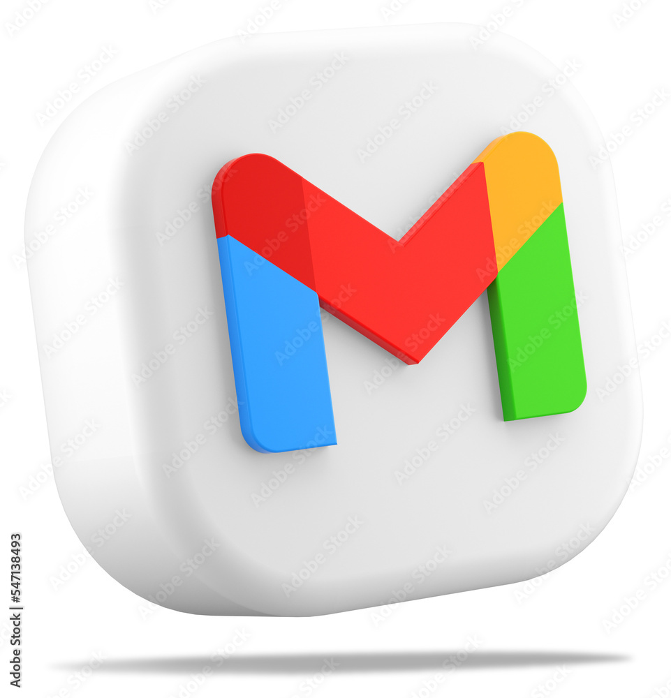 Valencia, Spain - November, 2022: Gmail isolated logo envelope icon ...