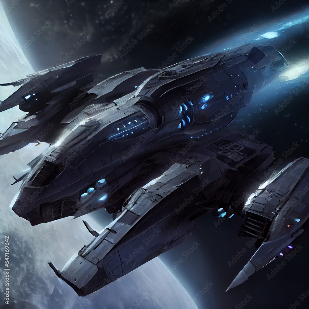 space, ship, jet, fighter, concept, art, sci-fi, technology, futuristic ...