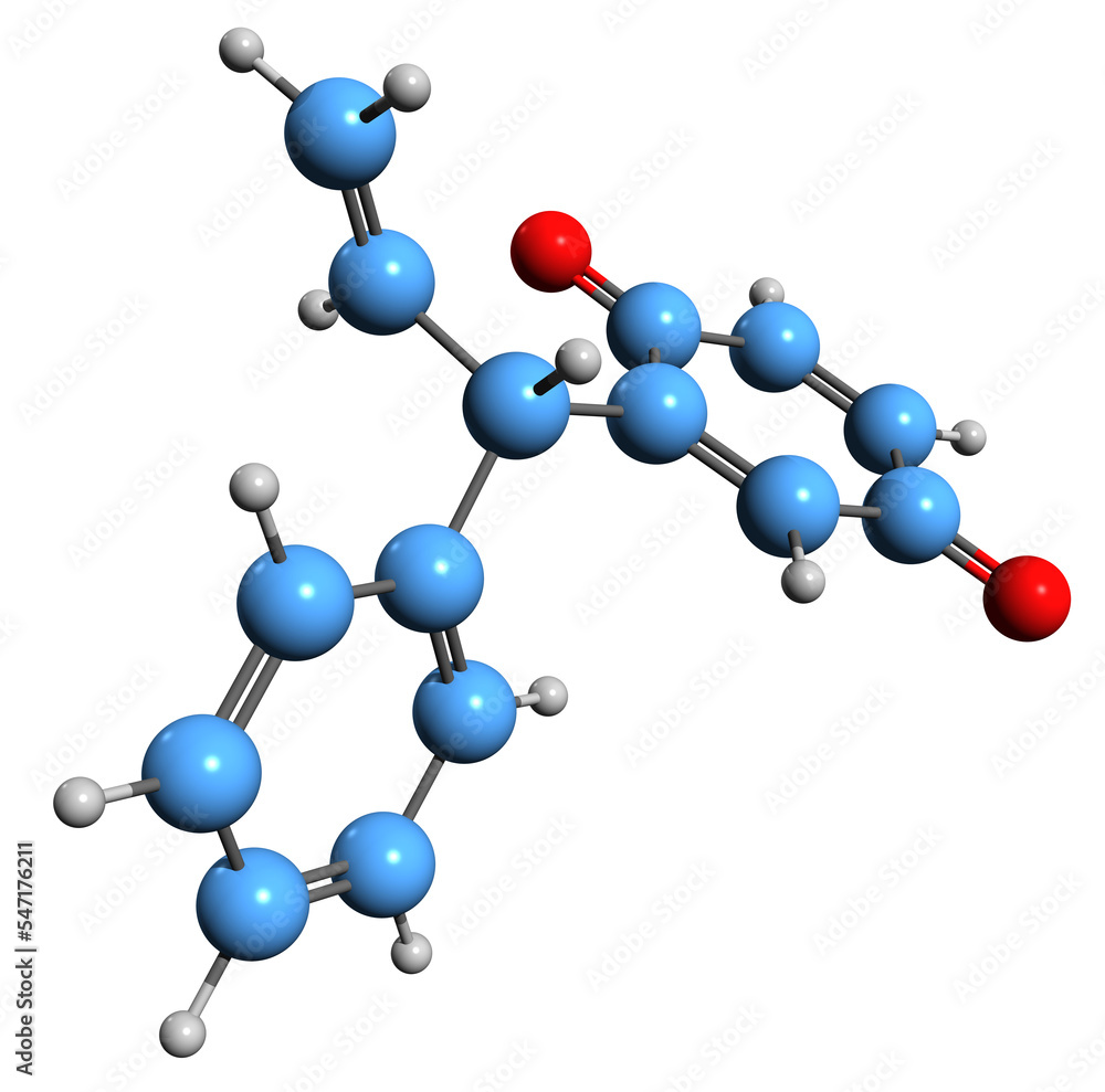 3D image of dalbergion skeletal formula - molecular chemical structure ...
