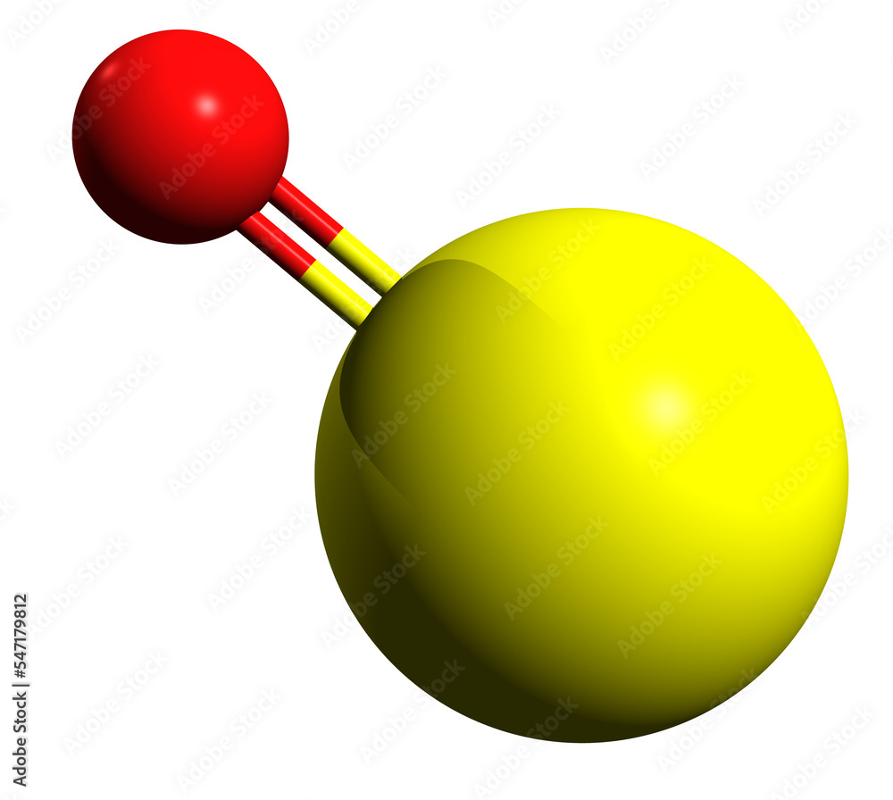 3D image of Calcium oxide skeletal formula - molecular chemical ...
