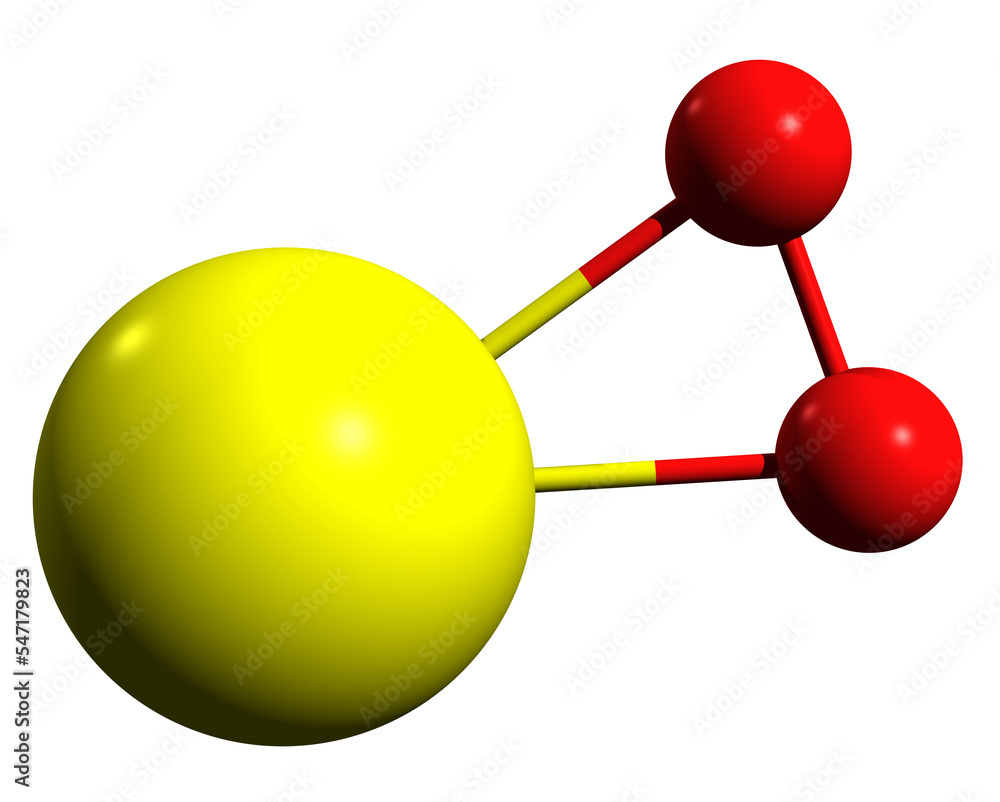3D image of Calcium peroxide skeletal formula - molecular chemical ...