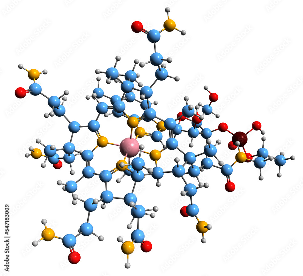 3d Image Of Methylcobalamin Skeletal Formula Molecular Chemical