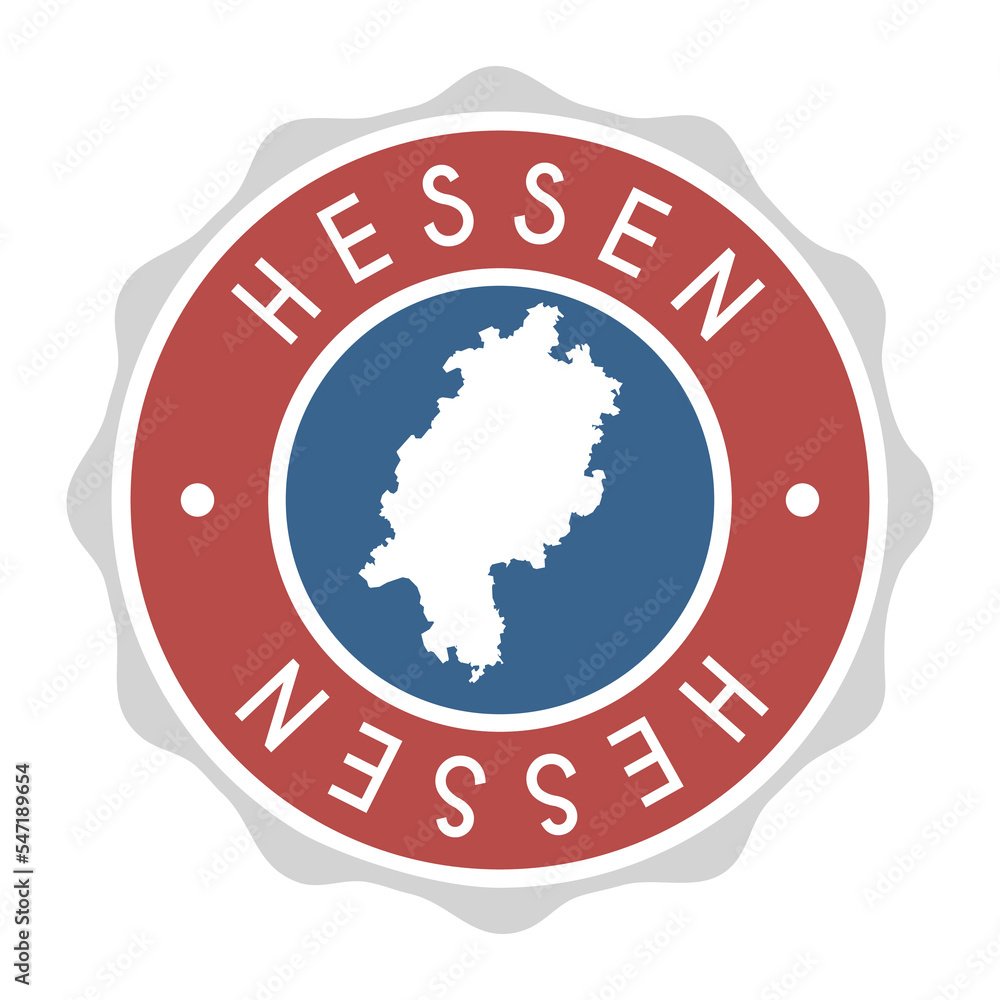 Hessen, Germany Badge Map Vector Seal Vector Sign. National Symbol ...