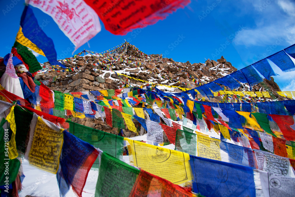 Tibetan Prayer Flags, Himalayas, India Stock Photo | Adobe Stock
