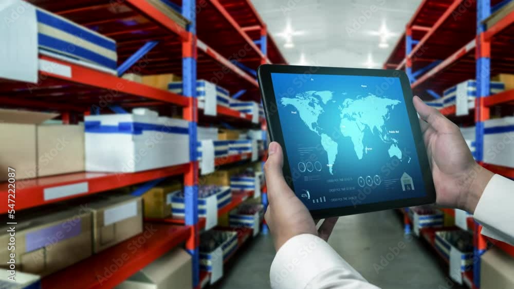 Warehouse management deft software in computer for real time monitoring ...