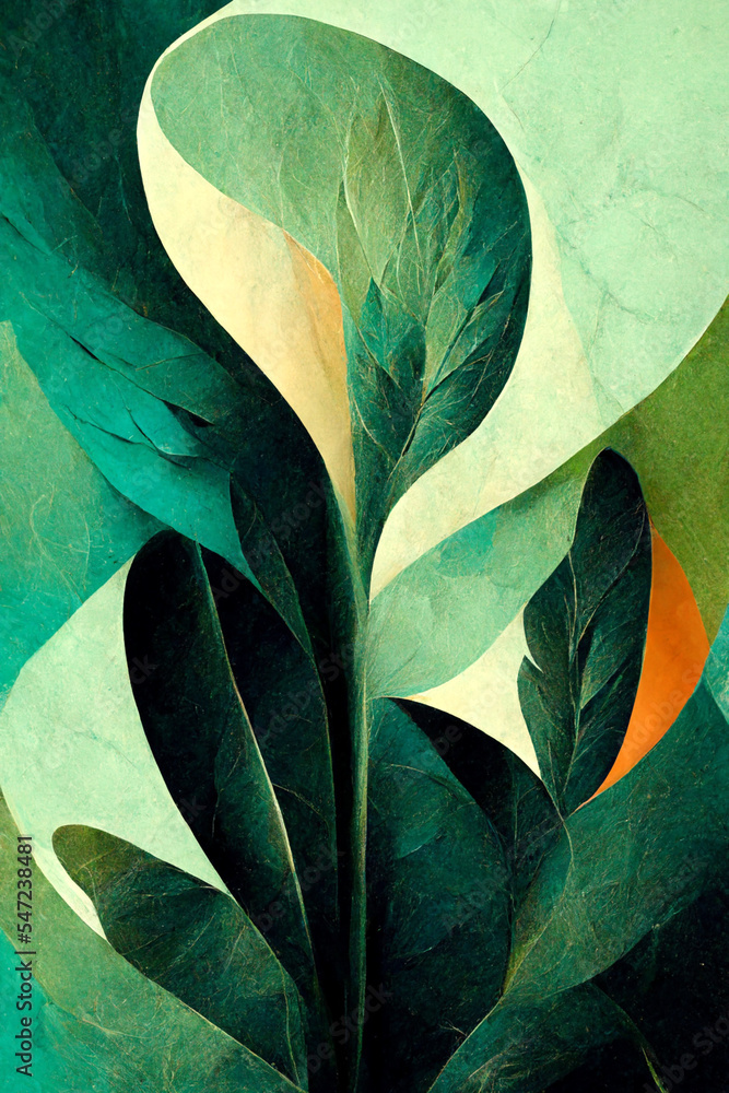 leaf texture digital pattern art Stock Illustration | Adobe Stock