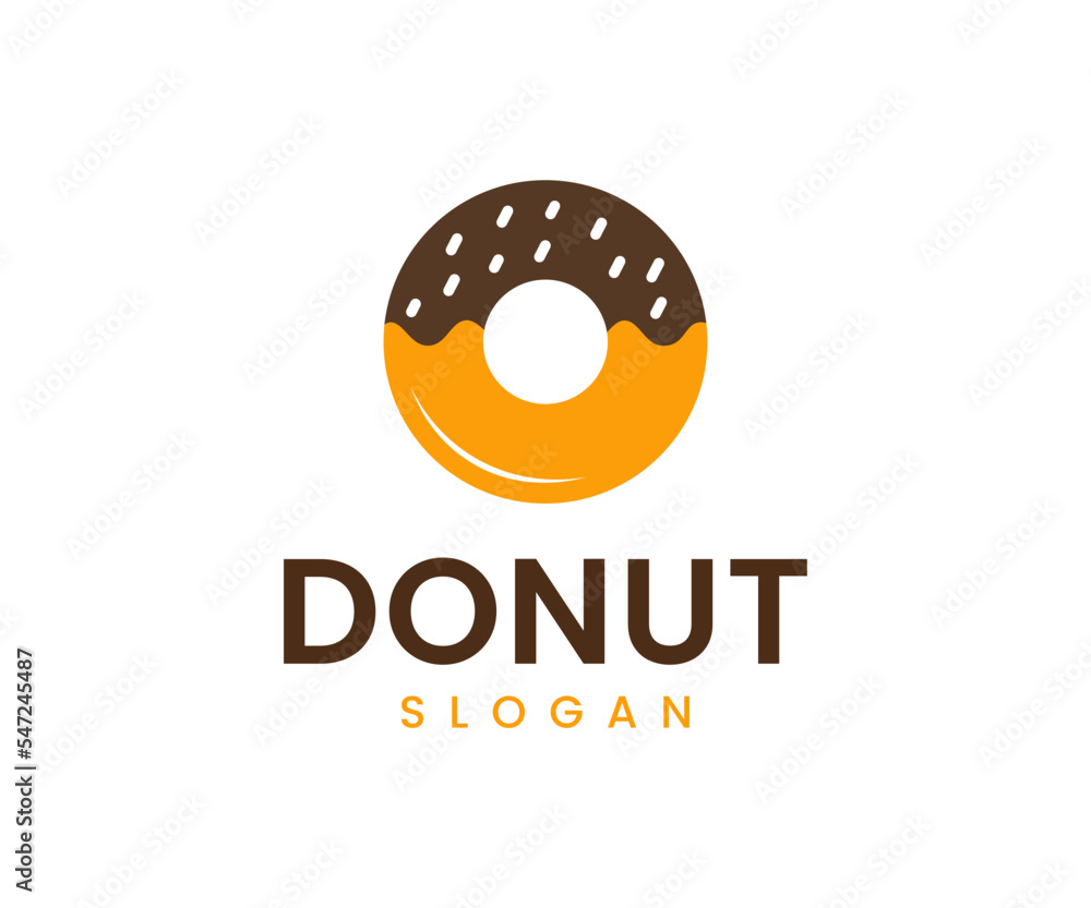 Donuts logo design. Donut shop logo vector illustration emblem. Design ...