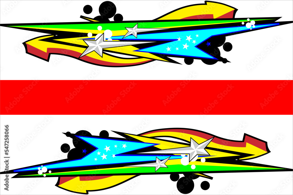 vector racing background design with unique patterns and bright color ...