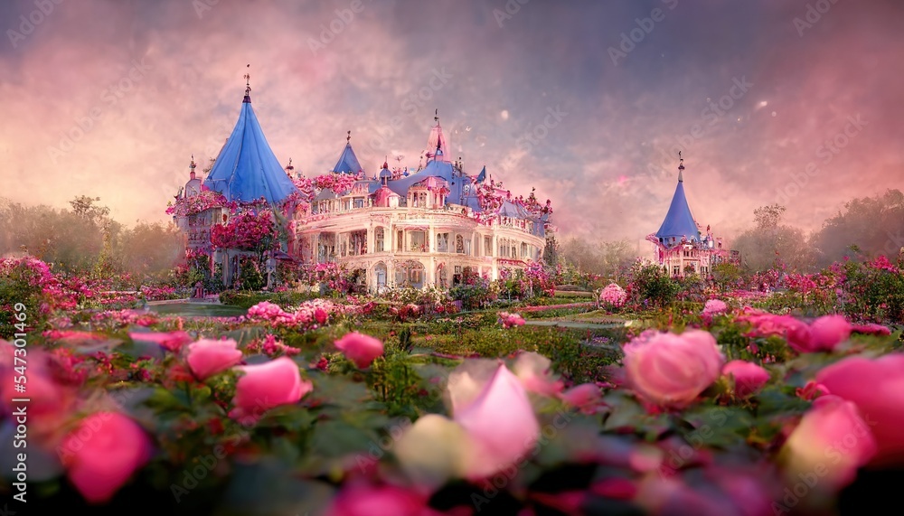 Victorian-style royal palace that looks like it was from a fairy tale ...