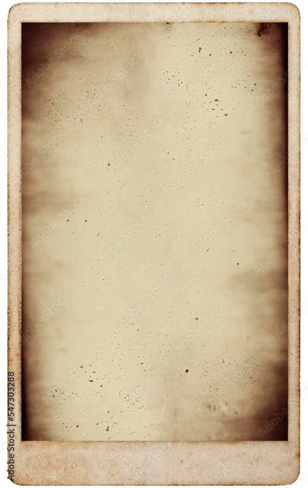 PNG Vintage photo frame isolated Old sepia film texture dust particel ...