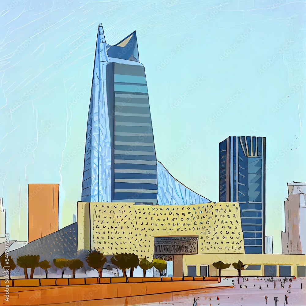 King Abdullah Financial Center Riyadh, capital of Saudi Arabia Stock ...