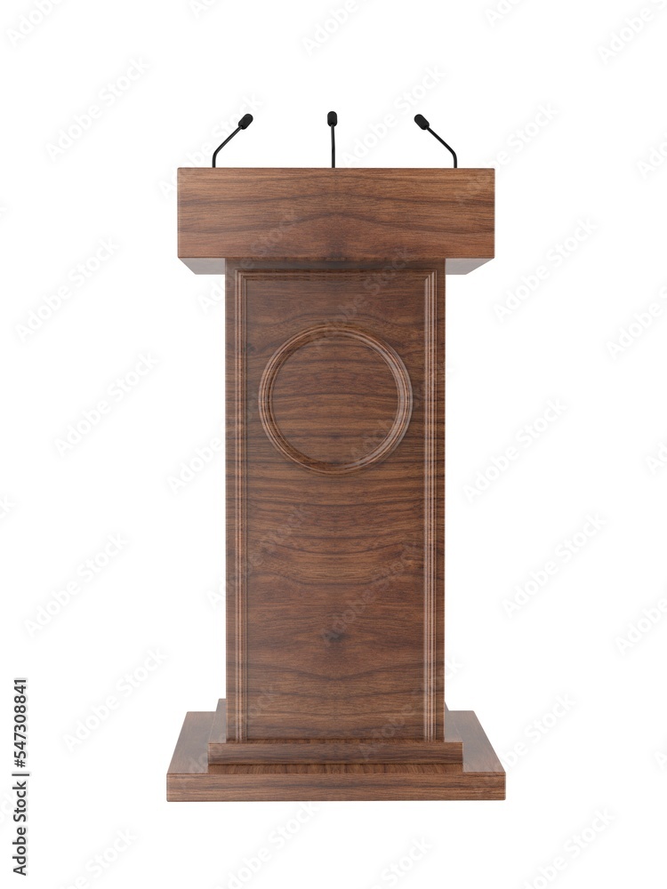 Blank lectern template, 3d render illustration. Stock Illustration ...