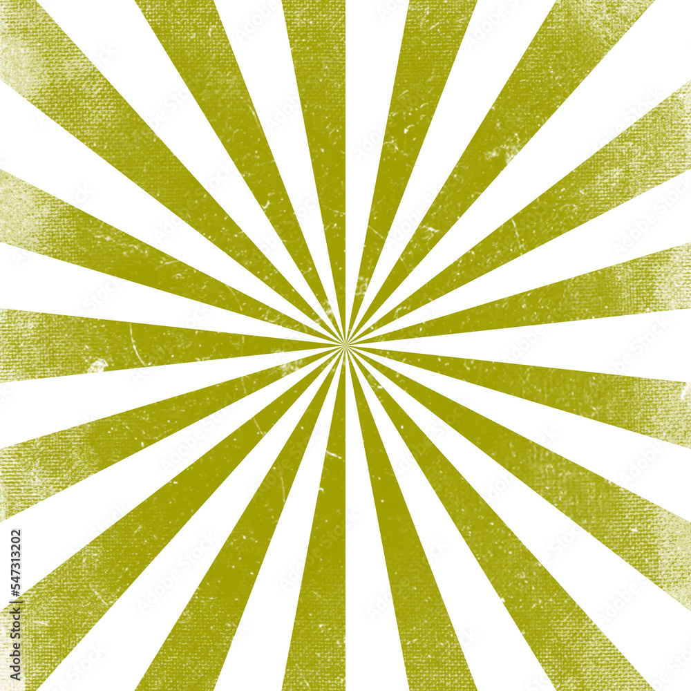 Old popular and classic dark yellow and white ray pattern background of ...