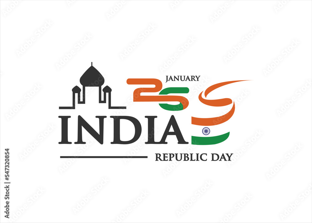 India Republic Day logo design template Stock Vector | Adobe Stock