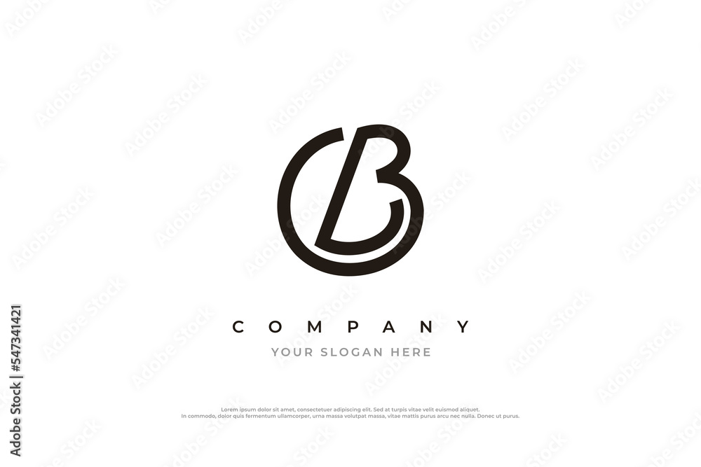 Simple Letter B Logo Design Vector Stock Vector | Adobe Stock
