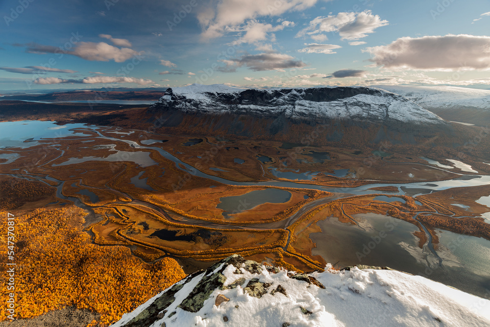 Sarek National Park - Skierffe peak Stock Photo | Adobe Stock